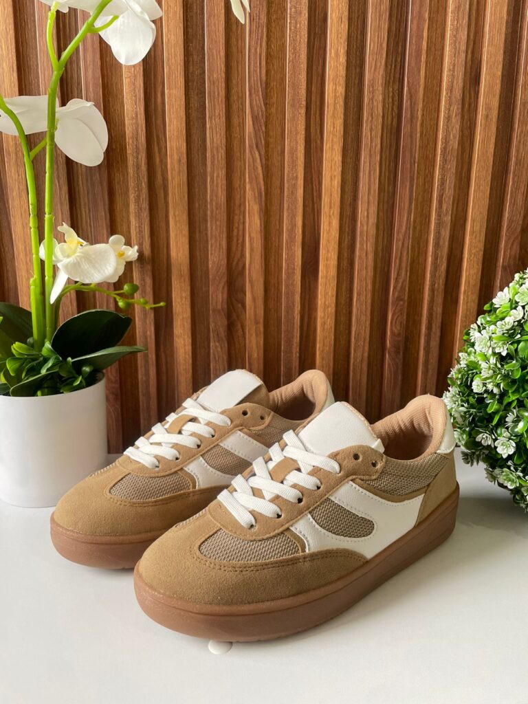 TP1182 TENIS CAMEL/BLANCO – Zapatos Cocoa